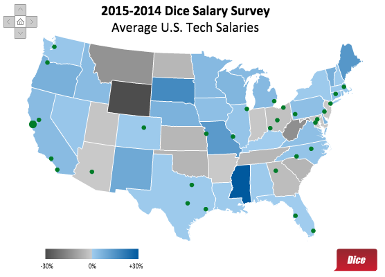 The Highest-Paying States for Tech Pros | Dice.com Career Advice